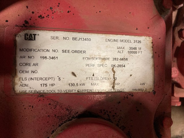 Caterpillar 3126B-175hp Industrial Engine