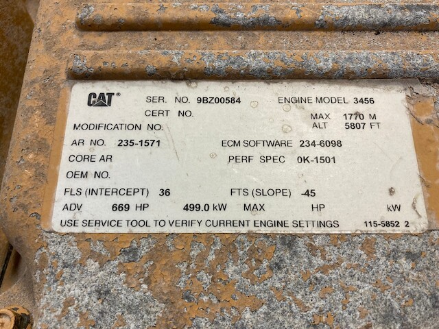 Caterpillar 3456-669hp Electronic Diesel Engine