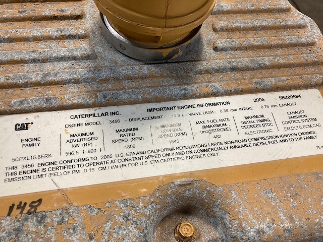 Caterpillar 3456-669hp Electronic Diesel Engine