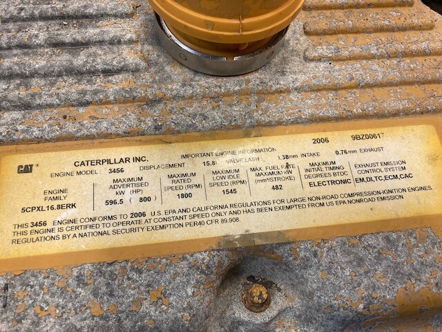 Caterpillar 3456-669hp Electronic Diesel Engine