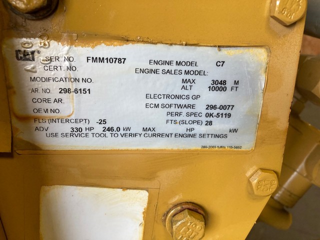 Caterpillar C7 ACERT-330hp Diesel Engine