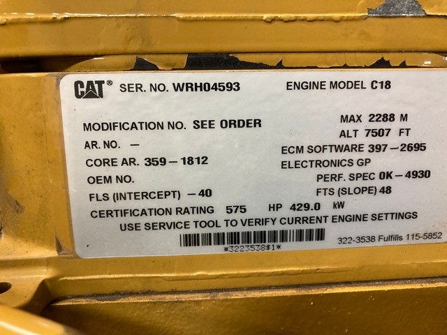 Caterpillar C18 Industrial Engine
