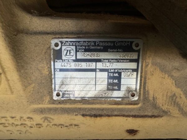New ZF Equipment Axle - Adelman's